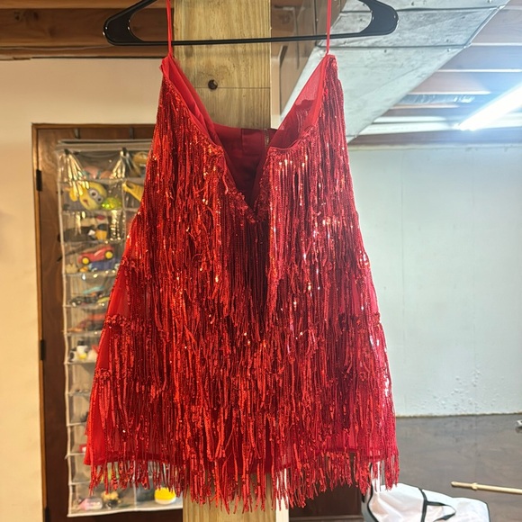 Amazing Lace | Dresses | Eras Tour Amazing Lace Red Sequin Mini Dress ...